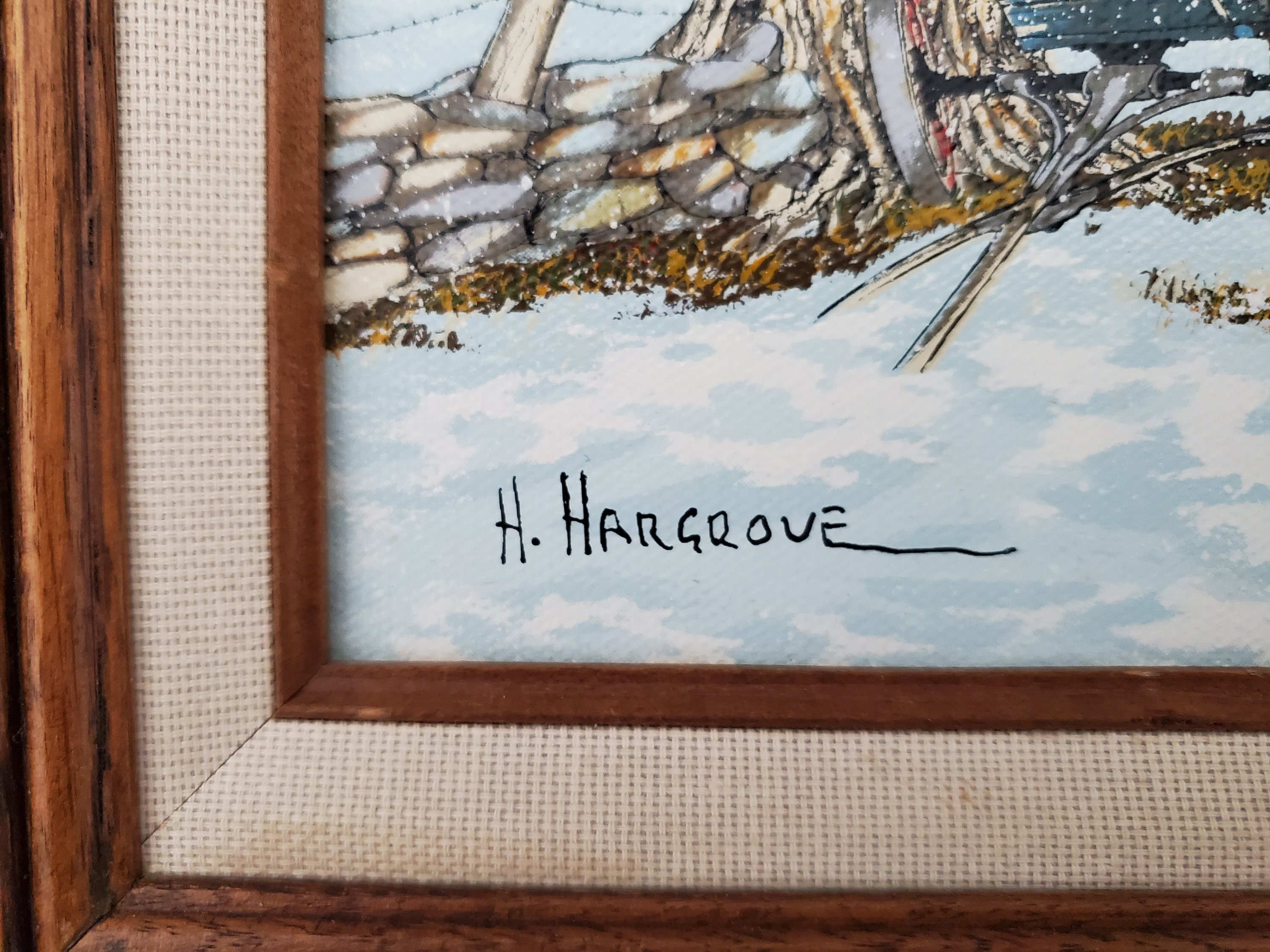 H. Hargrove Serigraph sign and Barn Painter - Etsy