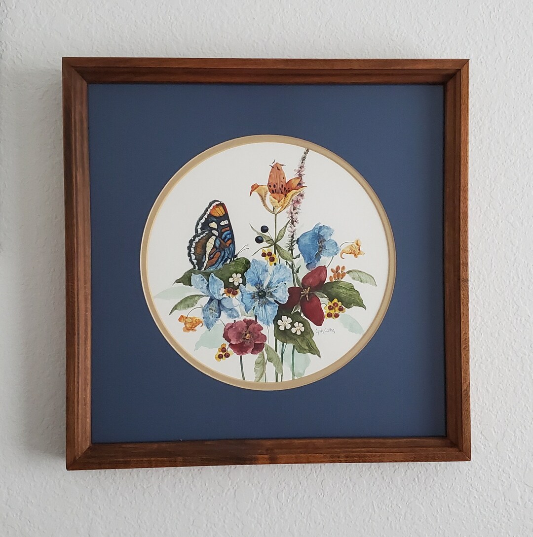 Cyndy Callog Original Watercolor Painting, Butterfly and Flowers - Etsy