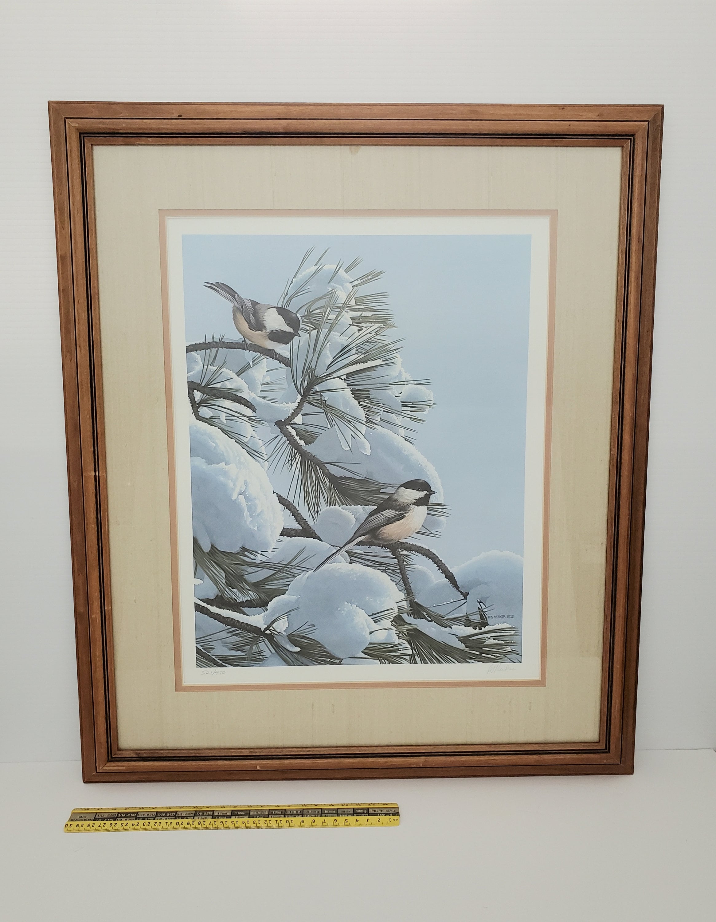 1982 Ron Parker Signed and Numbered Lithograph 521/950 "snow on the ...