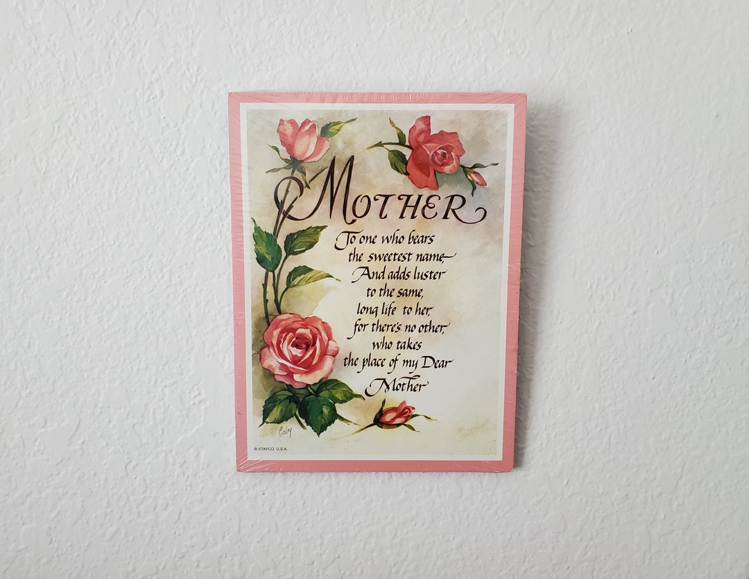 2002 Stapco mother Litho on Board in Original Seal - Etsy