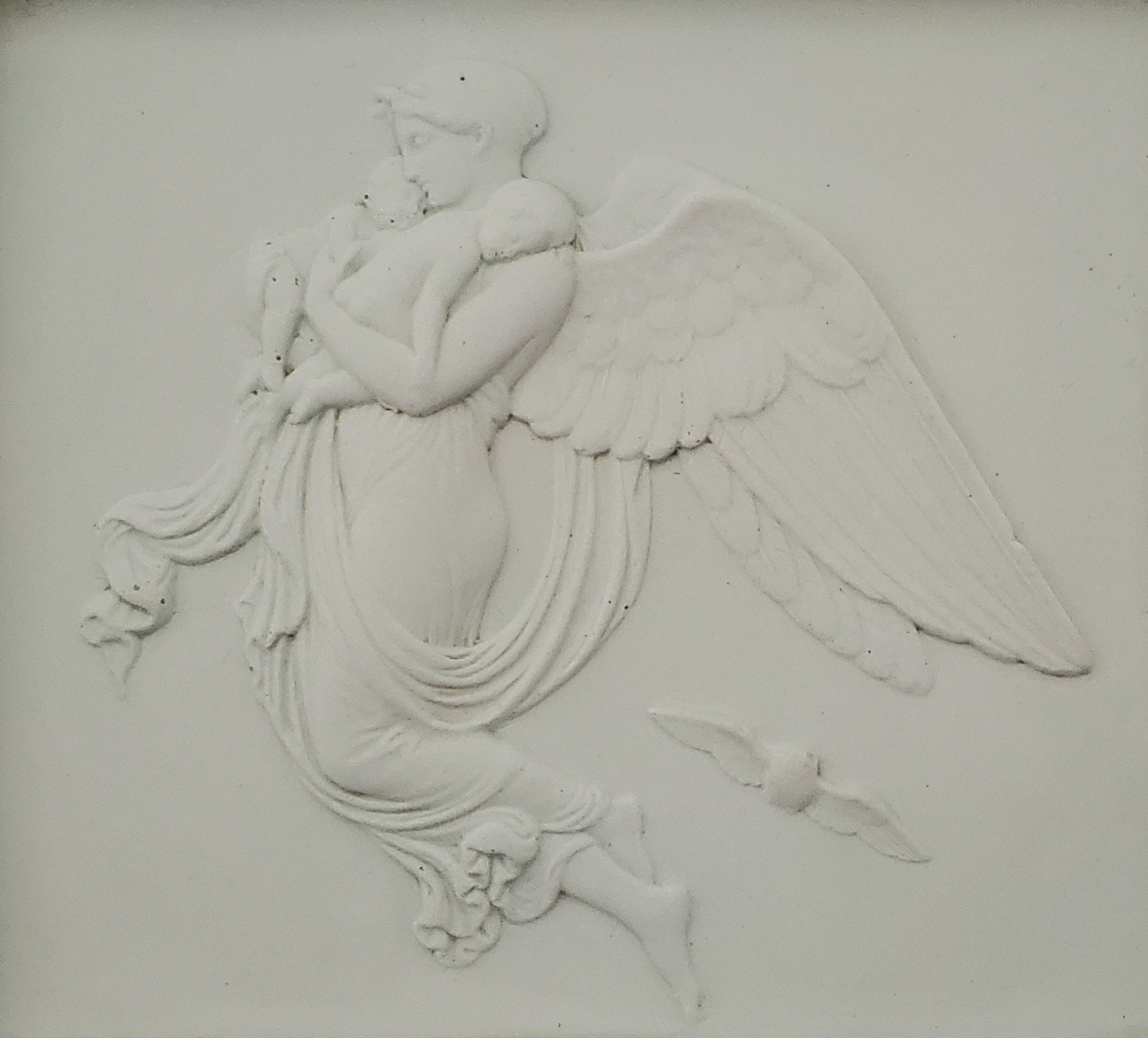 Vintage Greek Plaster Wall Tile, Bertel Thorvaldsen's night 1815 - Etsy