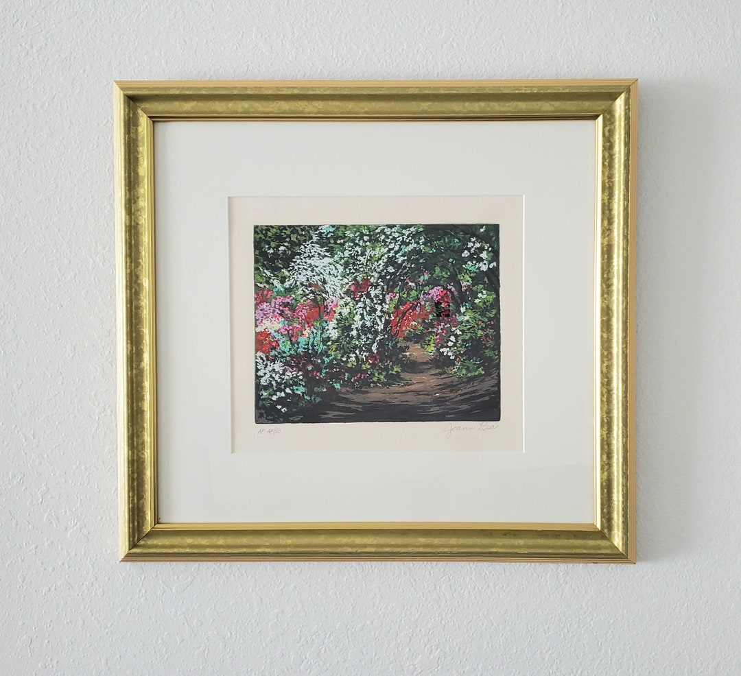 1993 Joann Rea Signed Artist Proof Serigraph, Floral Landscape - Etsy