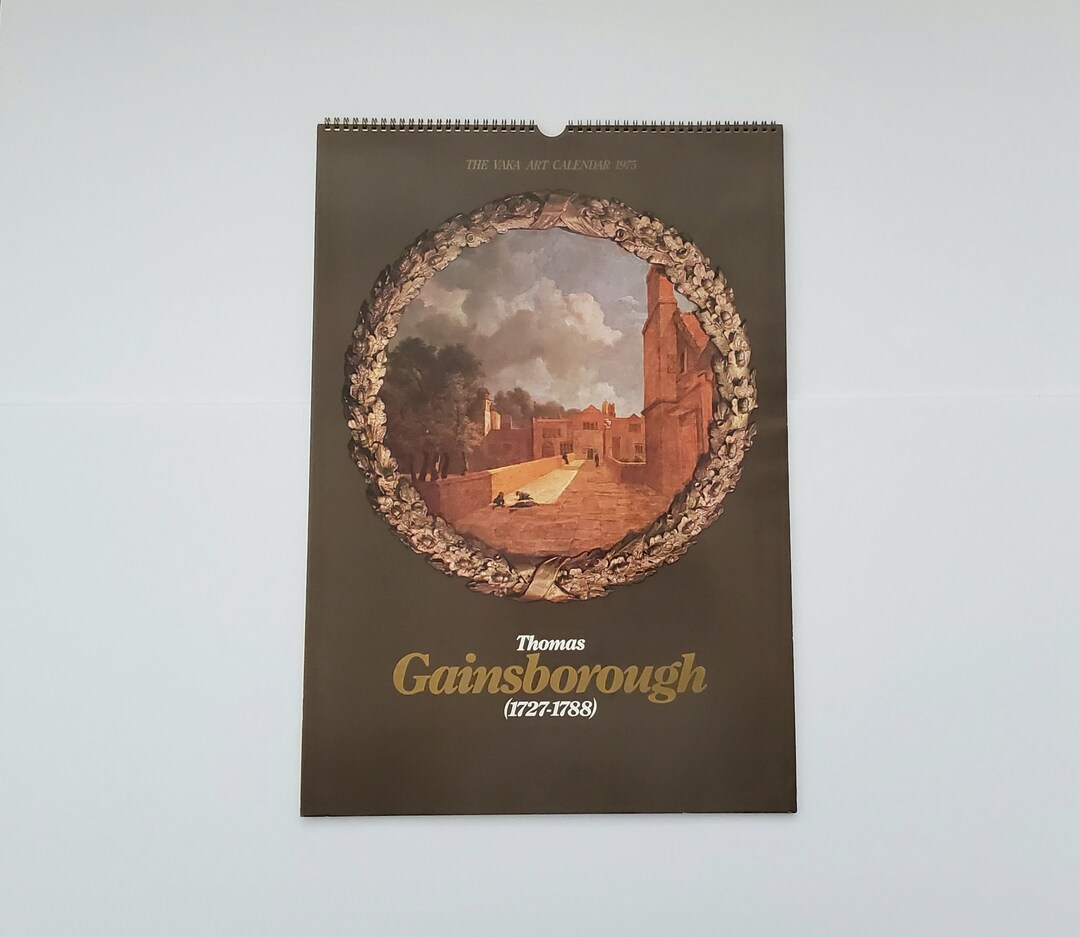 1975 VAKA Art Calendar "thomas Gainsborough (1727-1788)" - Etsy