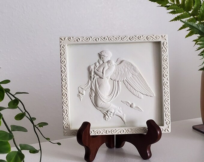 Vintage Greek Plaster Wall Tile, Bertel Thorvaldsen's "night" (1815) - Etsy