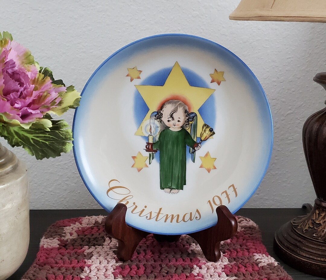 Christmas 1977 Schmid Porcelain Hummel Display Plate "herald Angel ...