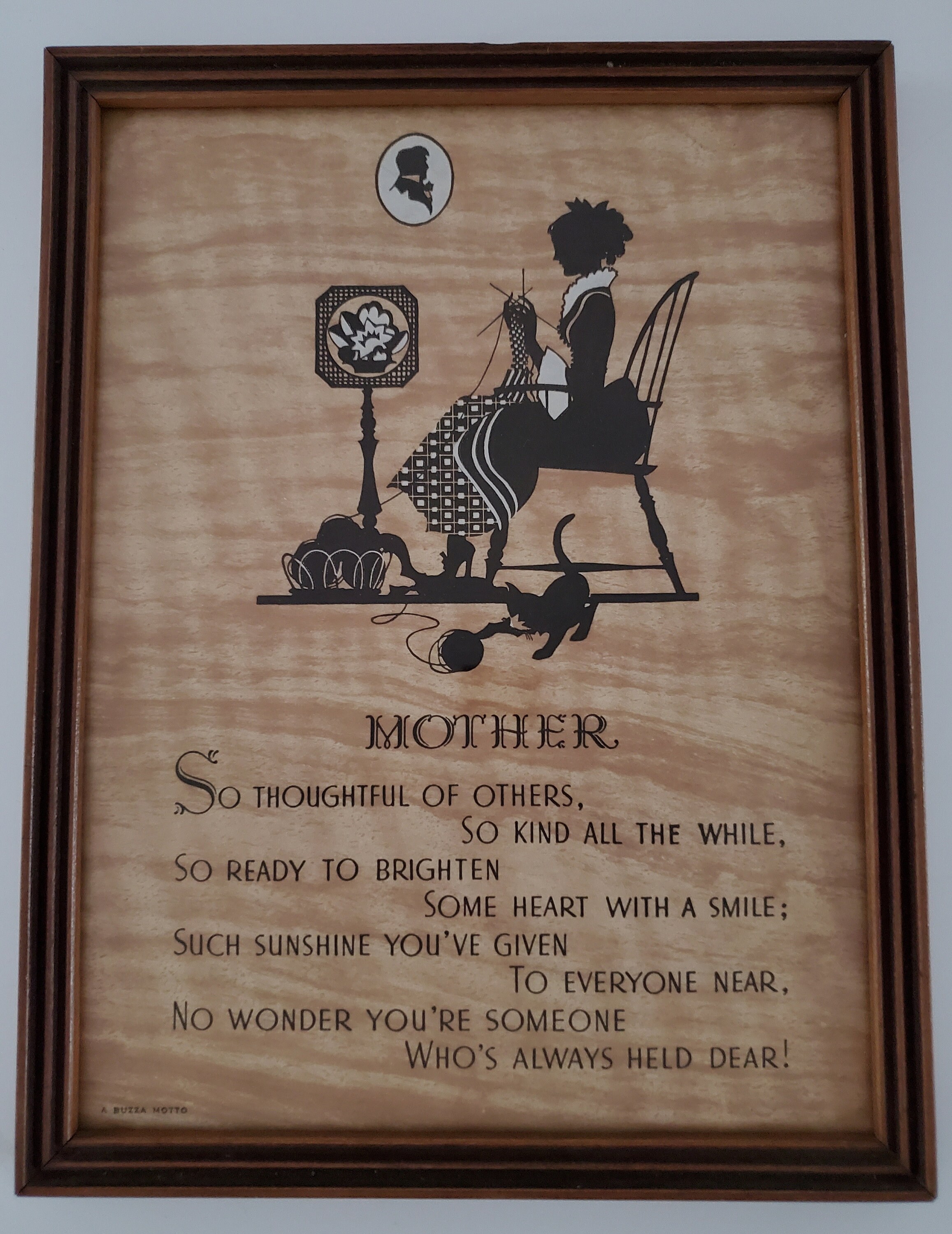 Vintage Buzza Motto "mother" - Etsy