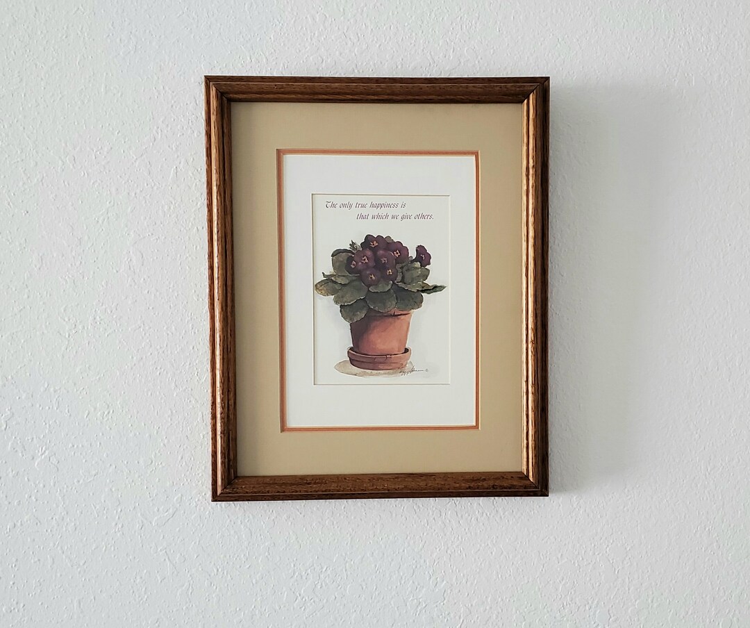 Peggy Abrams Framed Lithograph "the Only True Happiness" - Etsy