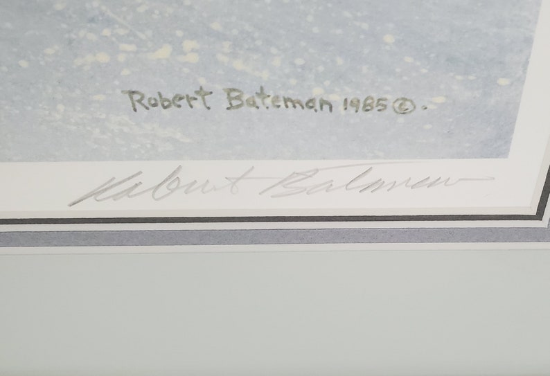 1985 Robert Bateman Signed and Numbered Lithograph 842/950 early ...