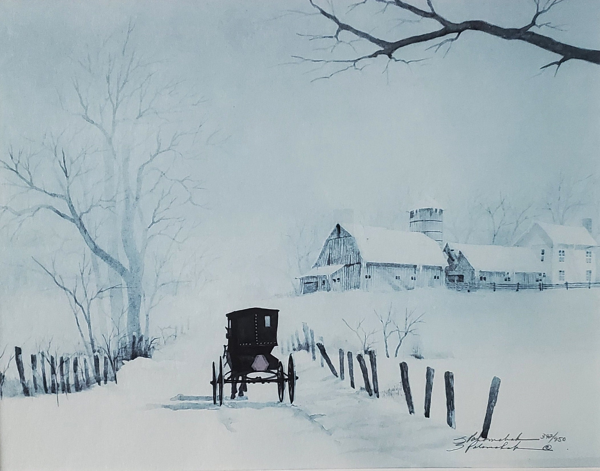 Steve Polomchak Amish Art Lithograph Signed and Numbered 392/950 ...