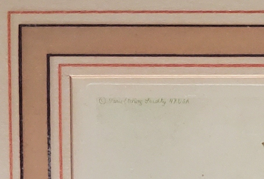 Mid-century Paris Etching Society Print les Bouleaux the Birches in ...