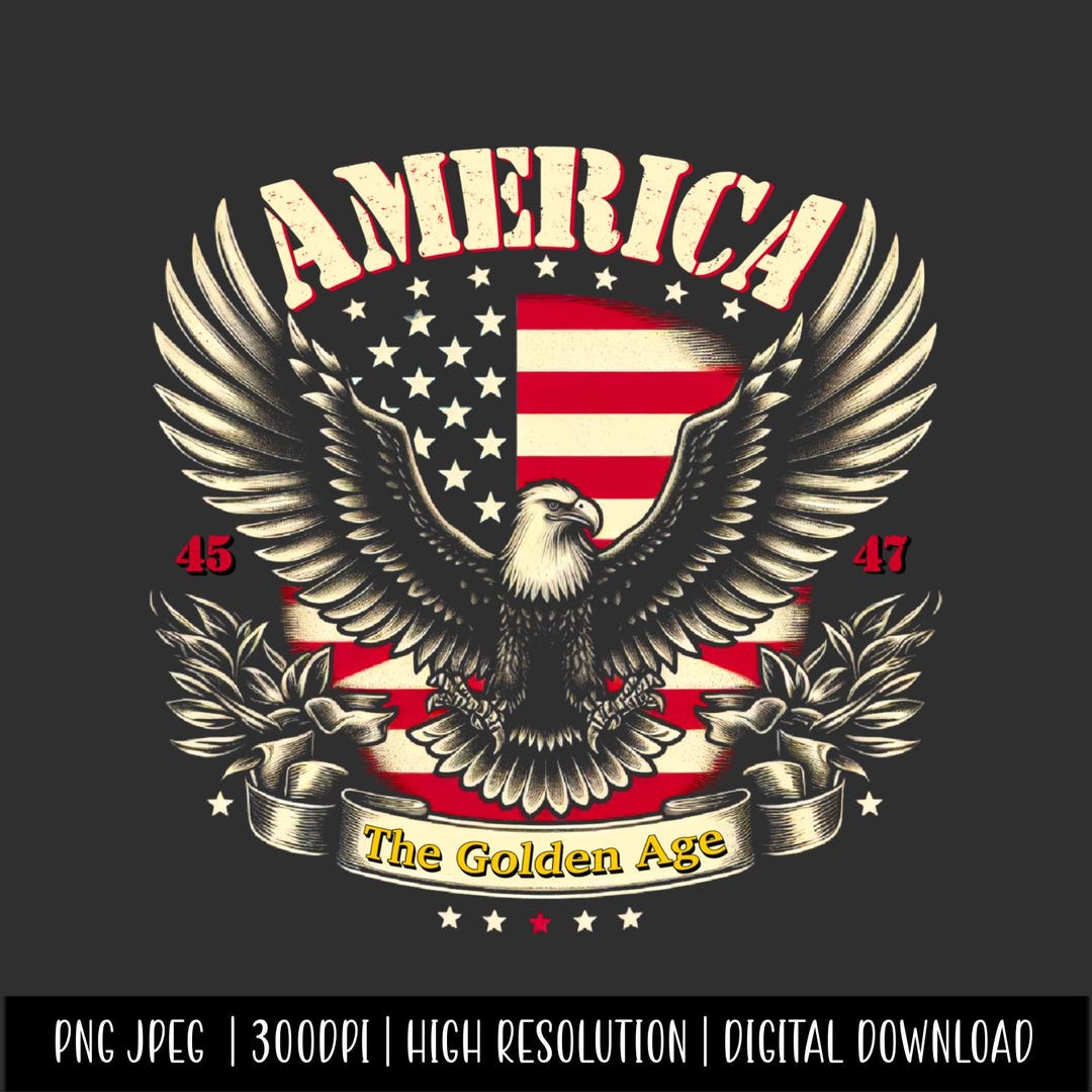 America the Golden Age PNG and JPEG Digital Download Image Clipart ...