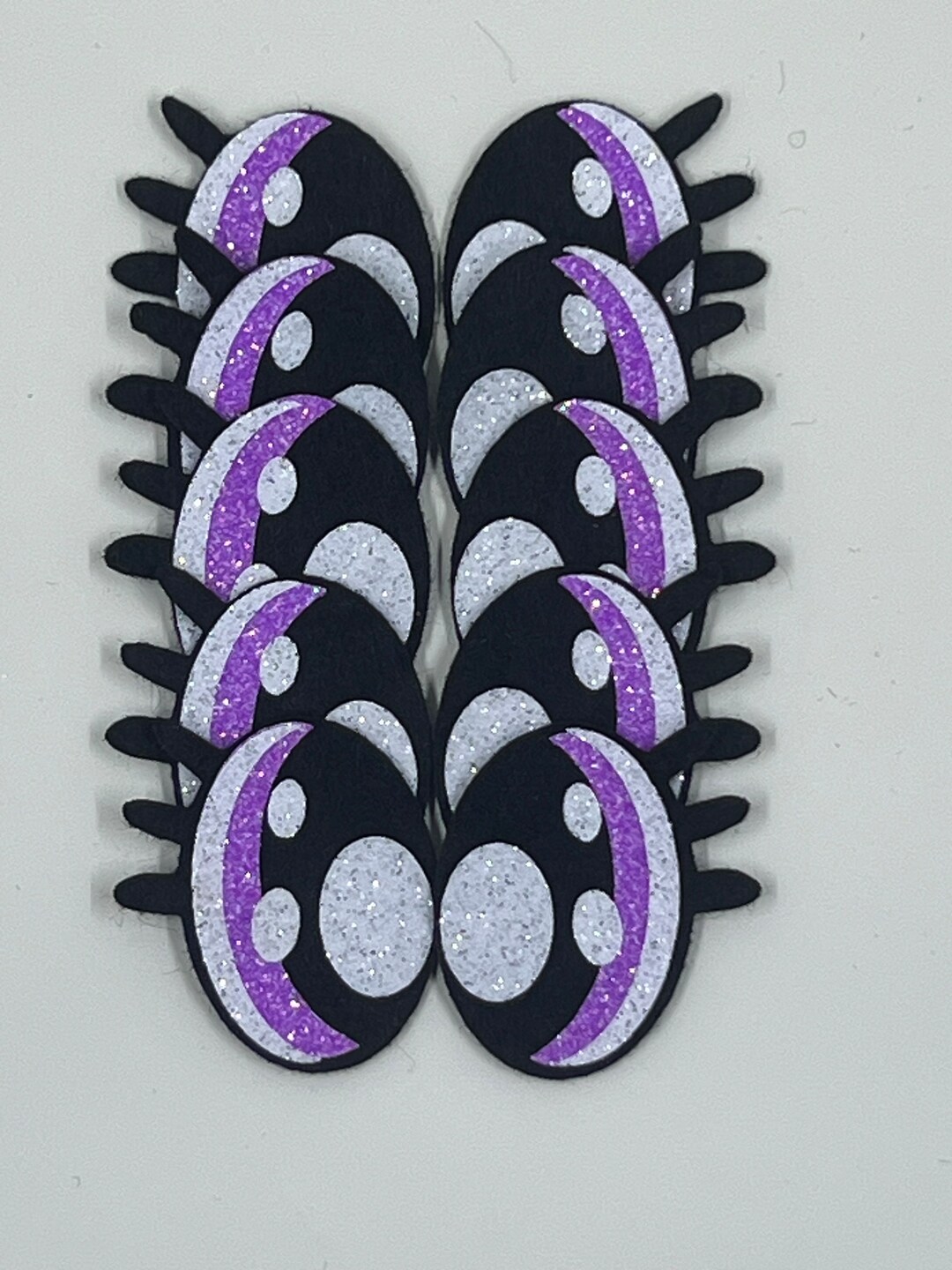 5 Set 35mm Pink Glitter Felt Eyes - Etsy