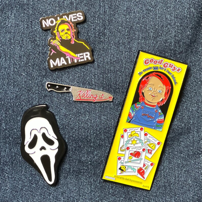 Ghostface Pin, Ghostface Killer, Scream Enamel Pin, Horror Movie Pin - Etsy