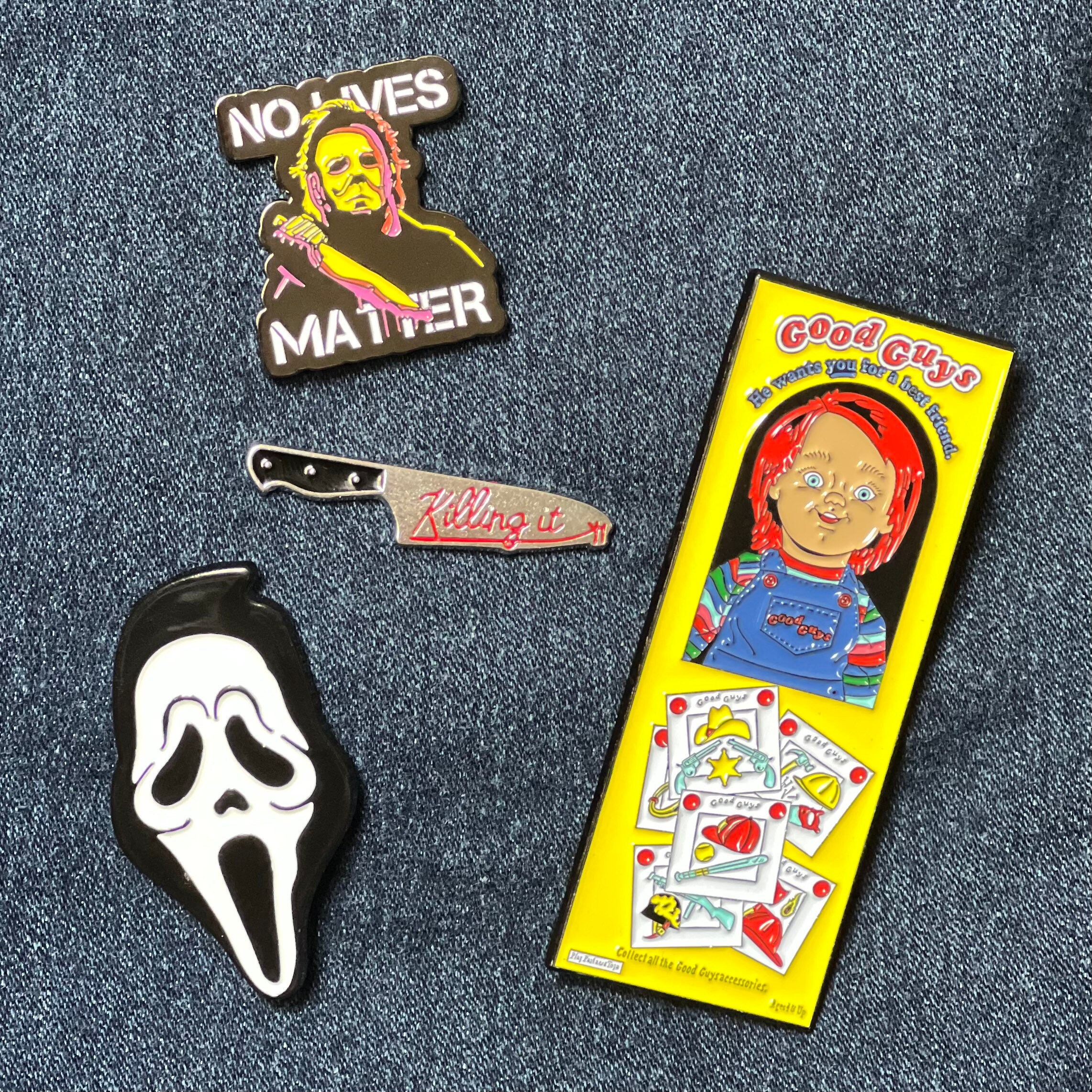 Ghostface Pin Ghostface Killer Scream Enamel Pin Horror Movie Pin Etsy