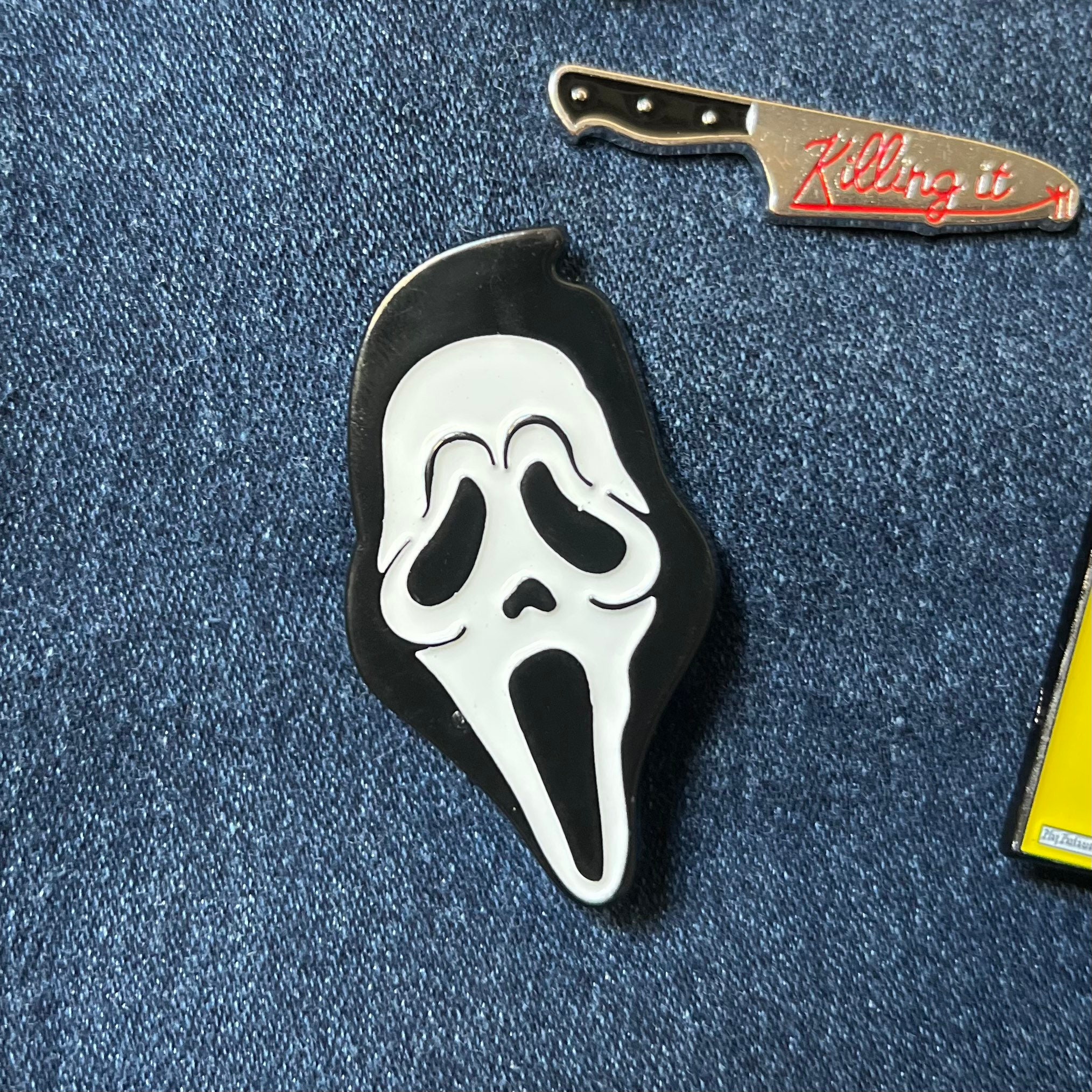 Ghostface Pin Ghostface Killer Scream Enamel Pin Horror Movie Pin Etsy