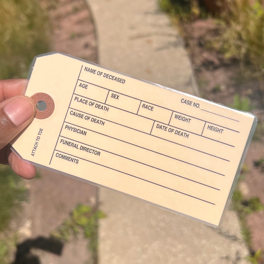 Toe Tag Bookmark, Horror Lover Bookmark, Morgue Bookmark, Horror Novel ...