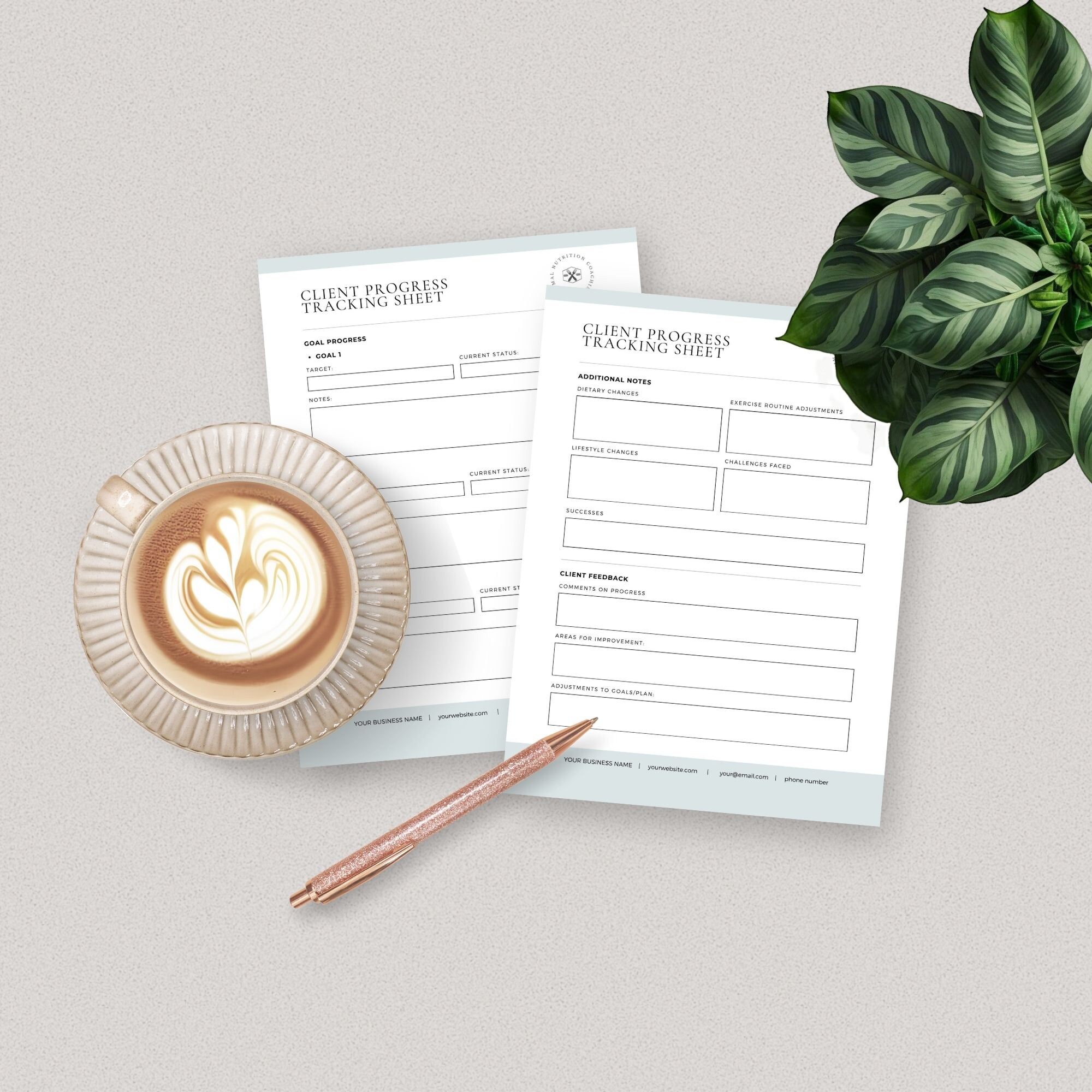 Health Coach Progress Tracking Sheet, Progression Tracker, Templates ...