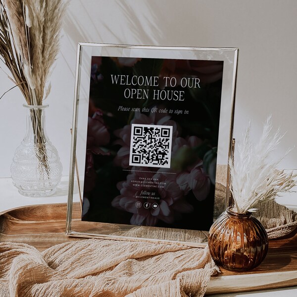Qr Code Real Estate Sign - Etsy