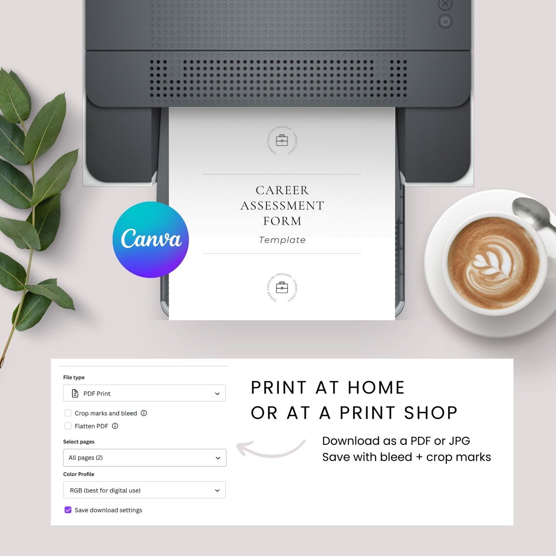 Career Assessment Form Template for Career Coach, Client Intake Form ...
