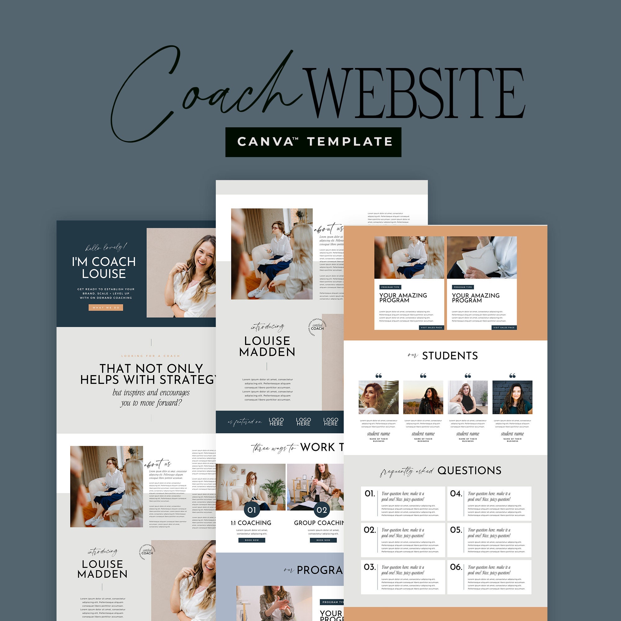 Canva Coaching Template Bundle Professionally Branded and Ready to Use ...