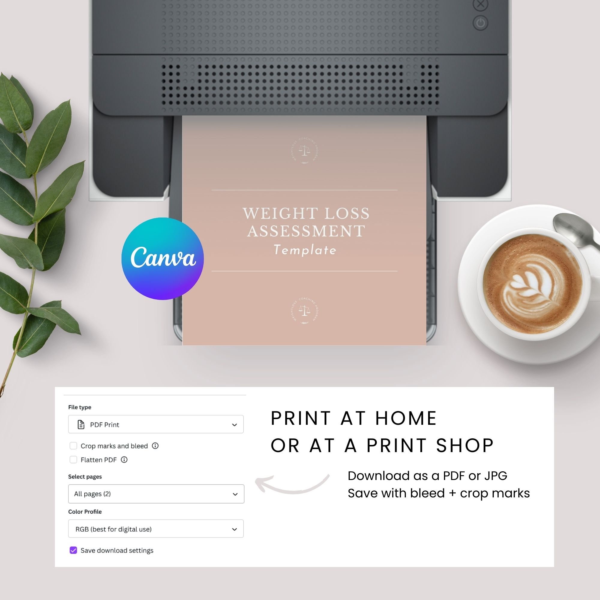 Weight Loss Assessment Template Weight Loss Coach, Weight Management ...
