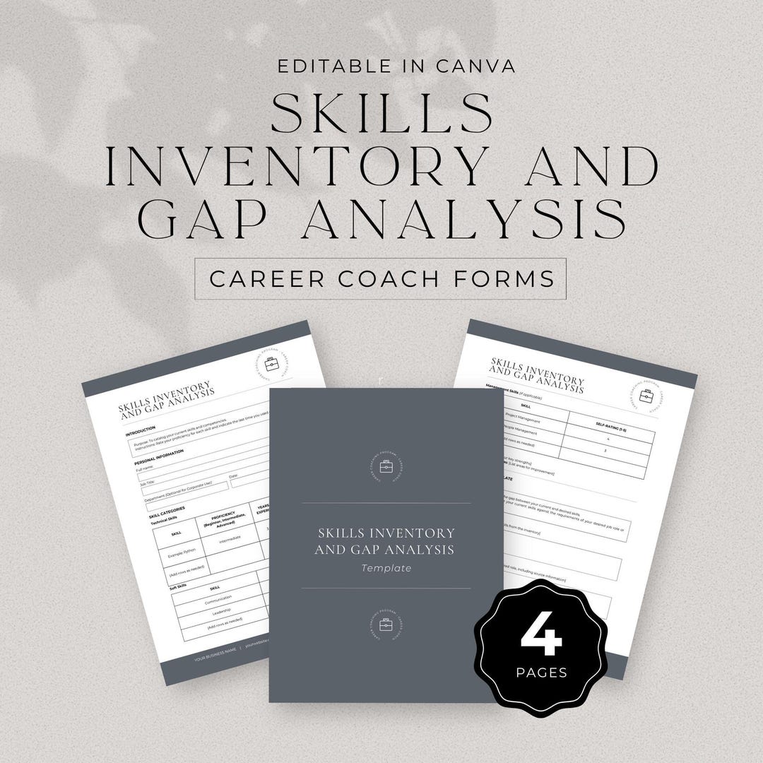 Career Coach Skills Inventory and Gap Analysis, Skills Evaluation ...