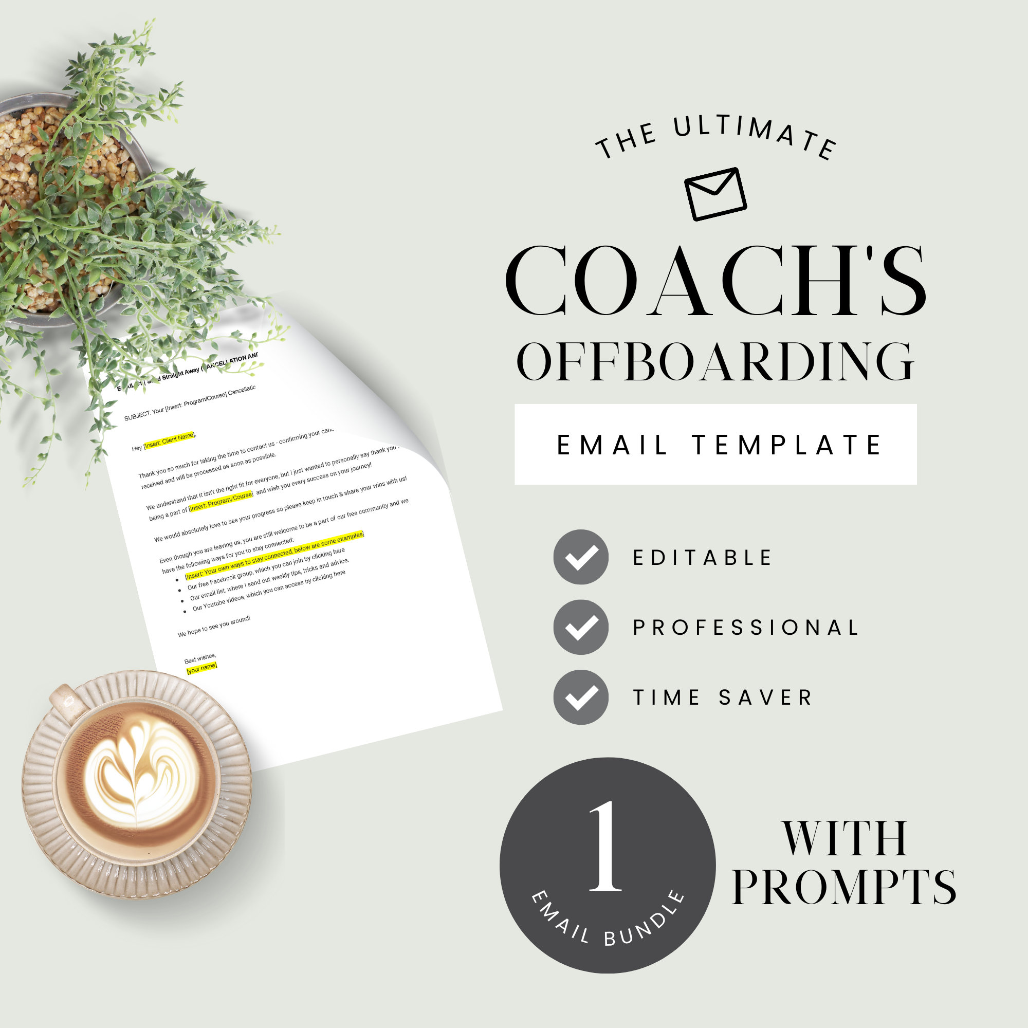 Coach Email Swipe Files Bundle, Coaching Onboarding Welcome Sequence ...