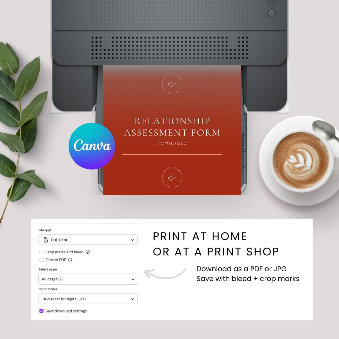 Relationship Coach Assessment Form Template for Couples Editable Canva ...
