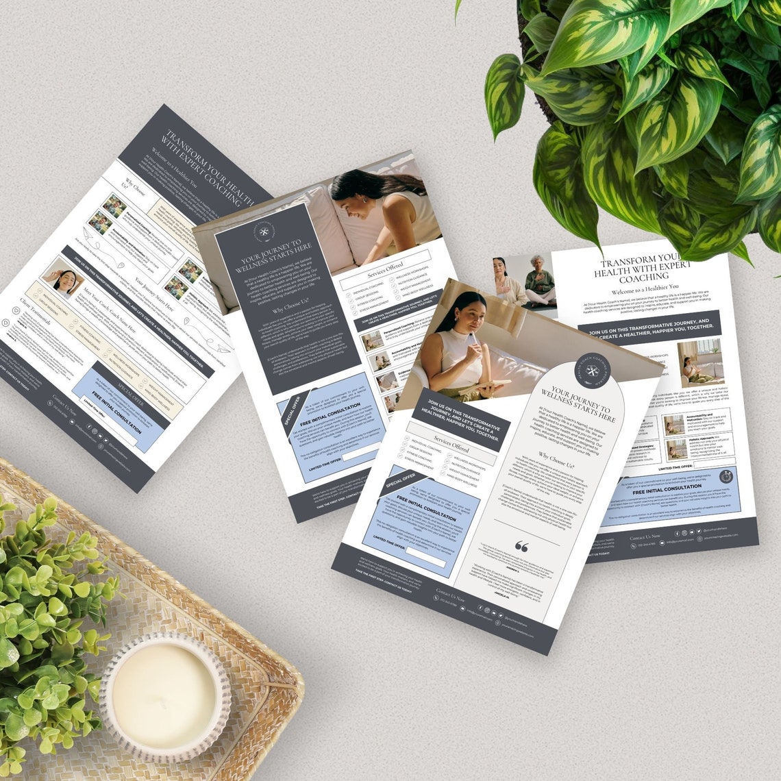 Health Coach Flyer, Flyer Template, Health Coach Content, Health and ...