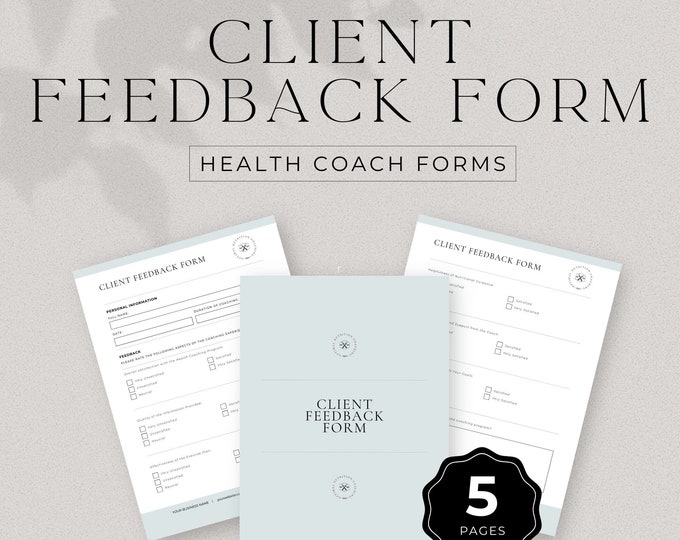 Salon Client Feedback Form, Client Feedback Form, Client Review Form ...