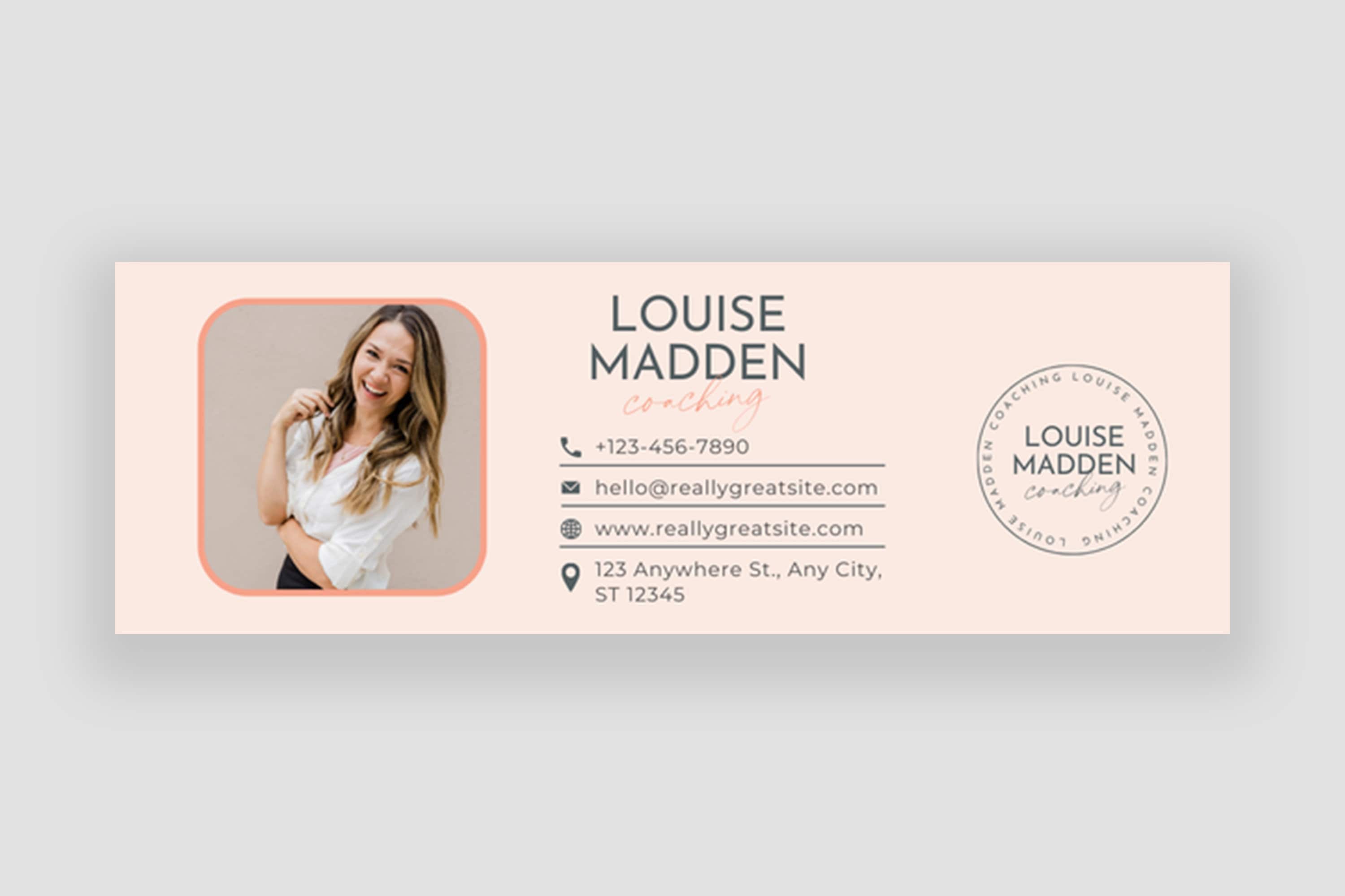 Email Signature for Coaches Editable in Canva Coaching - Etsy