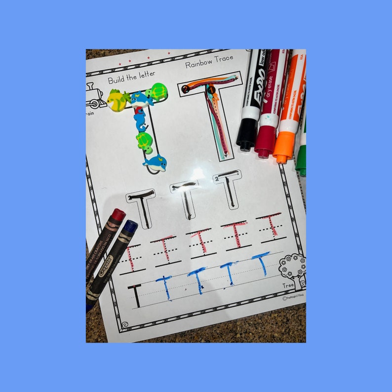 Handwriting Practice Build Trace and Write - Etsy