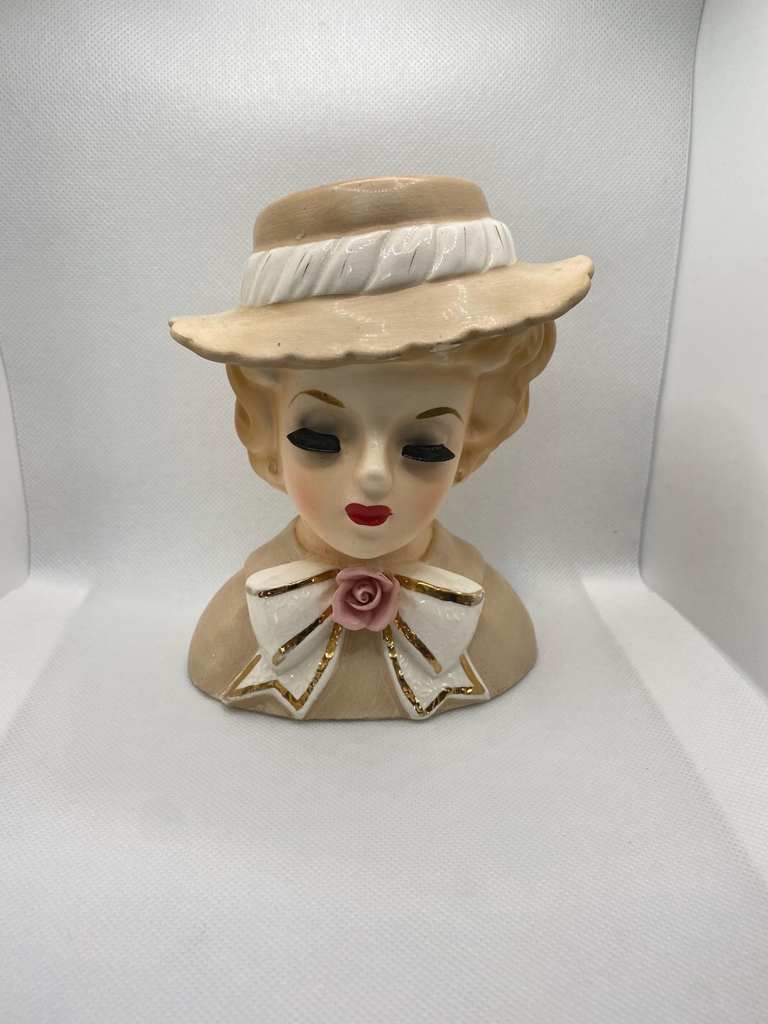 INARCO Lady Head Vase/planter Vintage 1963 - Etsy