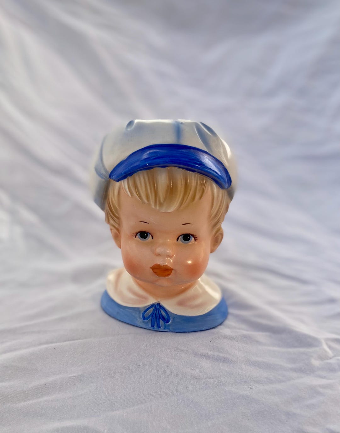 Vintage Ceramic Relpo Head Planter Pot - Etsy