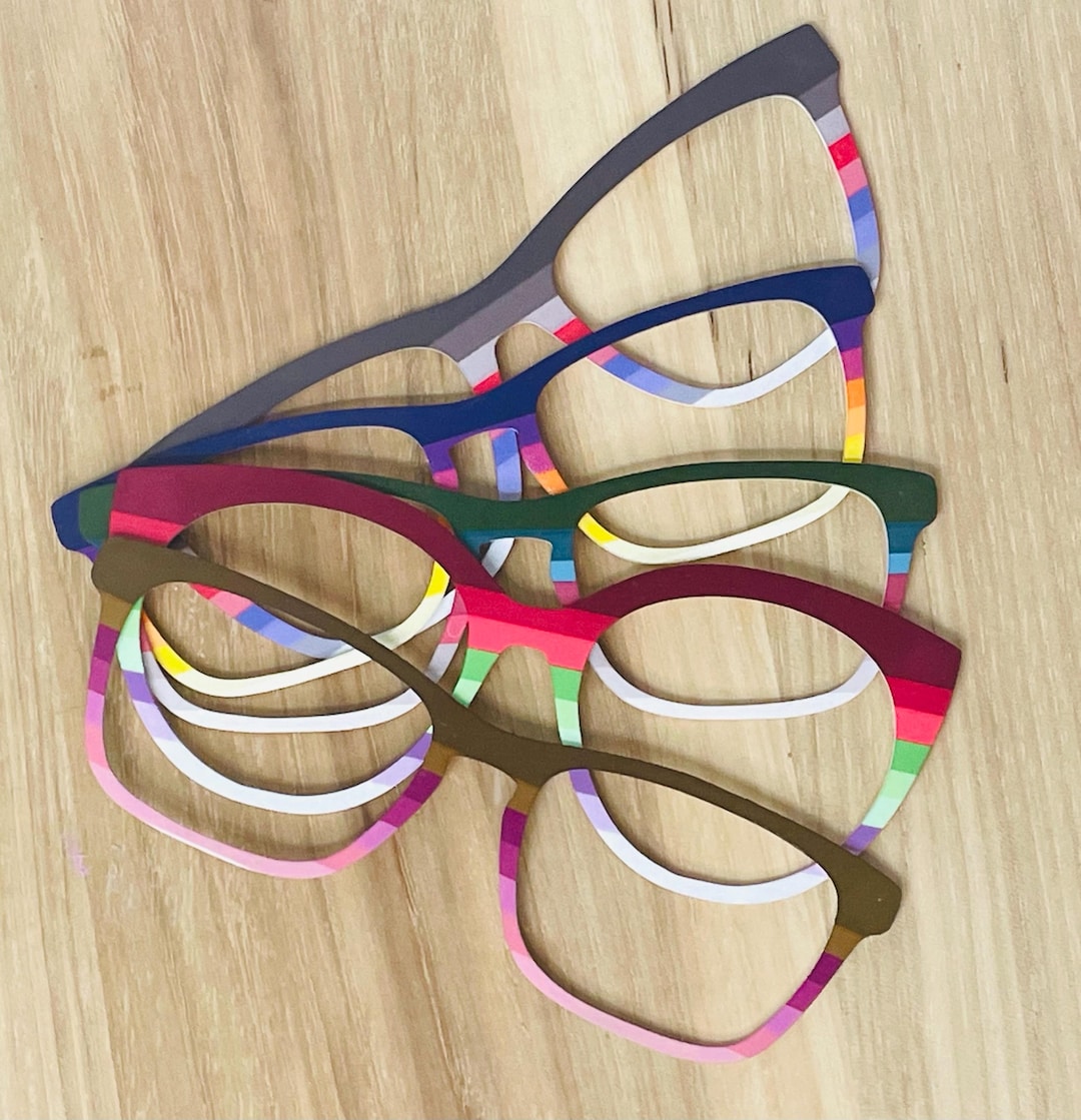 Striped Eyewear Toppers for Interchangeable Magnetic Glasses - Etsy