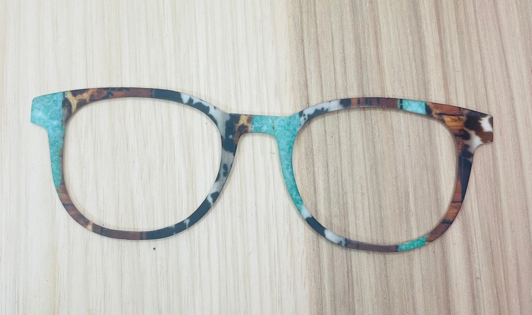 Teal Wood Animal Magnetic Eyeglass Topper for Interchangable Glasses - Etsy