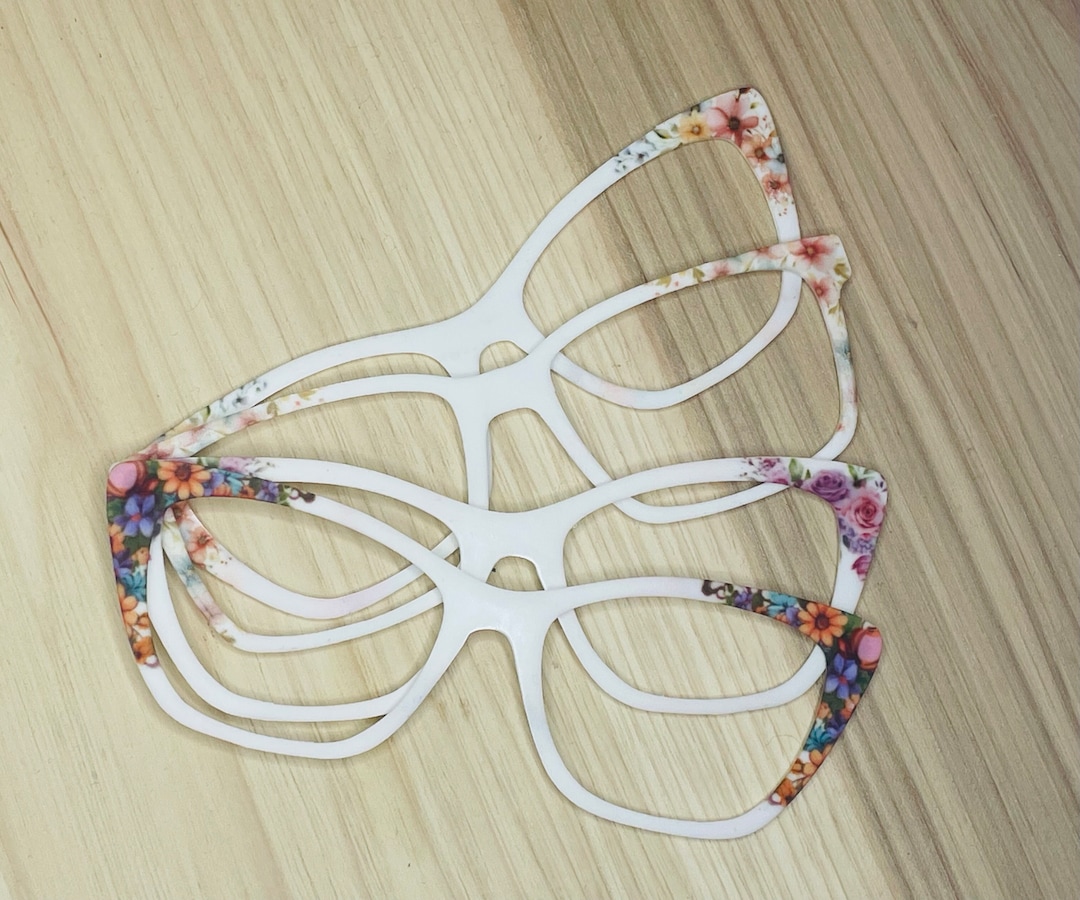 Floral Edge Eyewear Toppers for Interchangeable Magnetic Glasses - Etsy