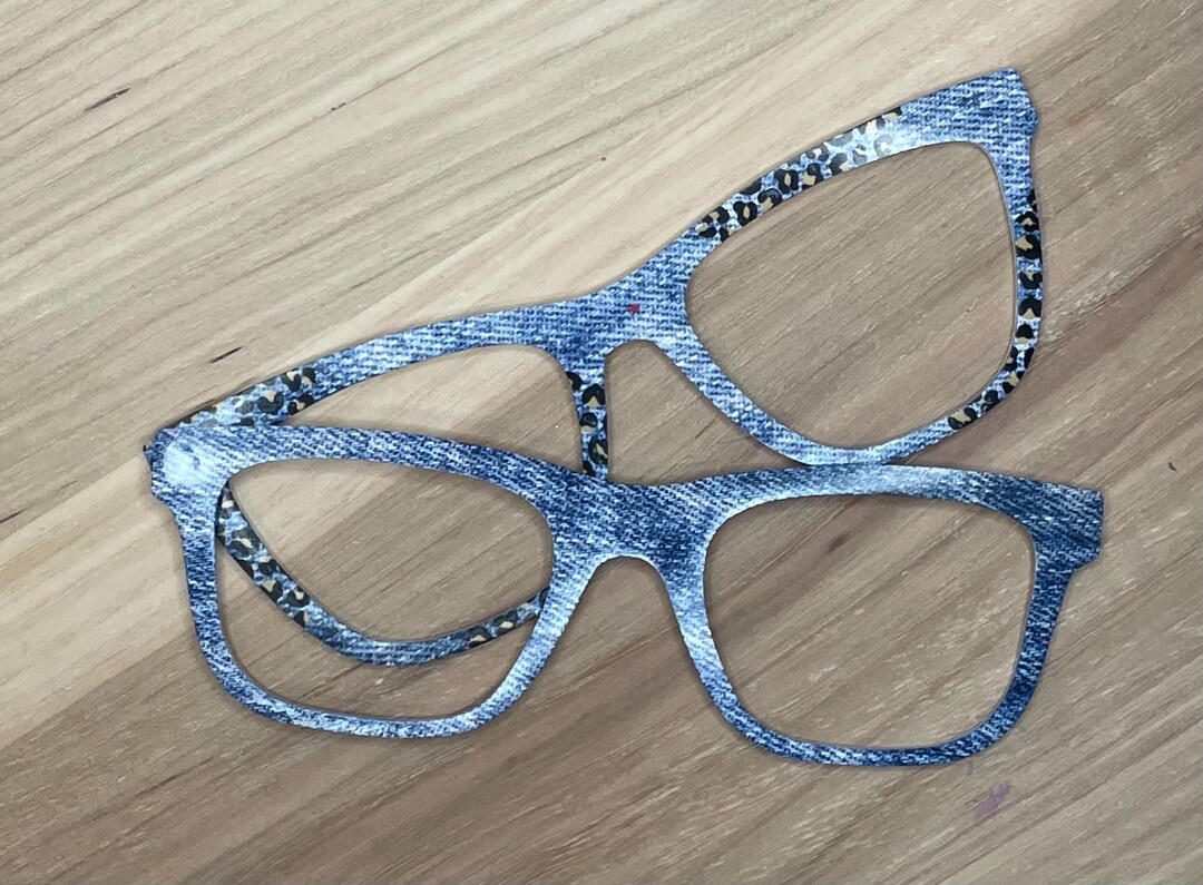Denim Eyewear Toppers for Interchangeable Magnetic Glasses - Etsy
