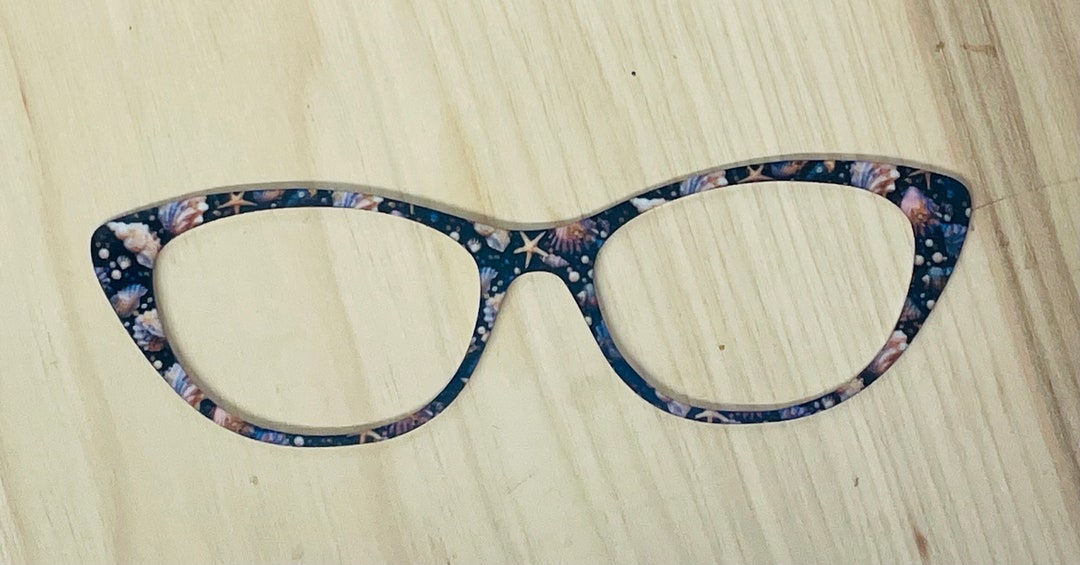 Dark Seashells Eyewear Topper for Interchangeable Magnetic Glasses - Etsy