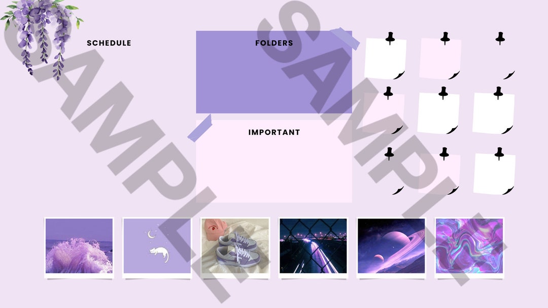 Student Desktop Wallpaper Organizer - Etsy