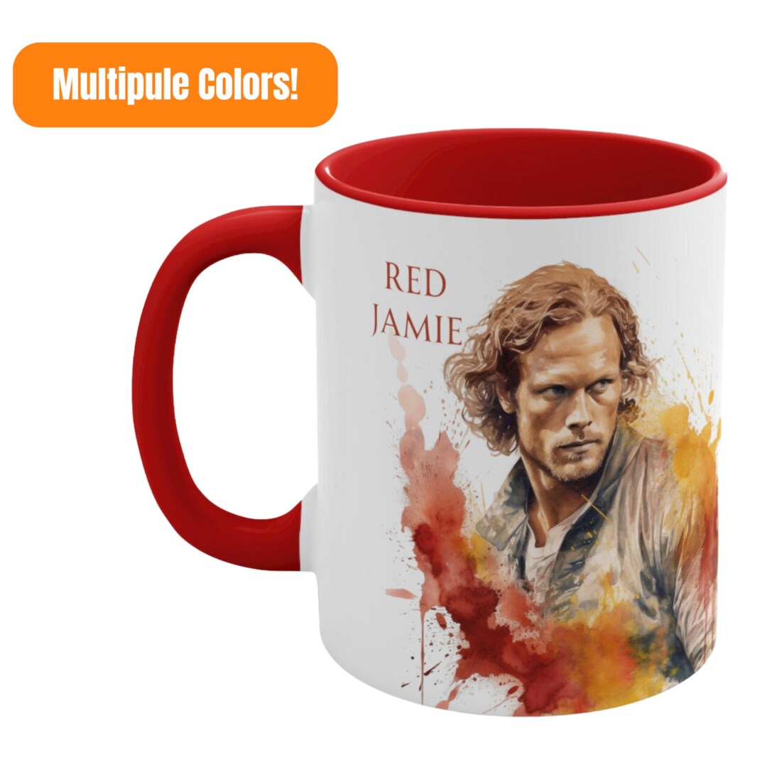 Jamie Fraser/red Jamie Mug: Outlander Fan Art Ceramic Cup - Etsy