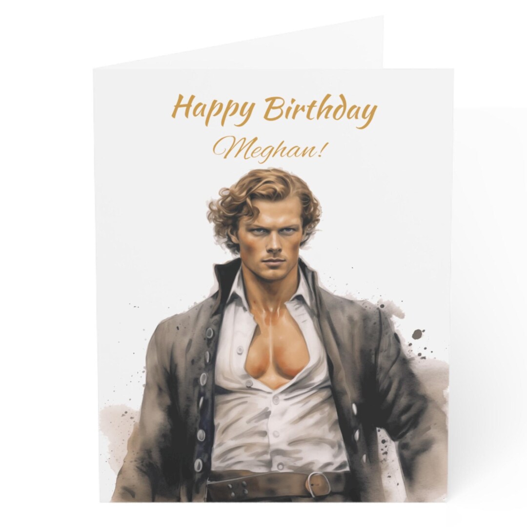 Personalized Jamie Fraser Birthday Card, Outlander Inspired Gift for ...