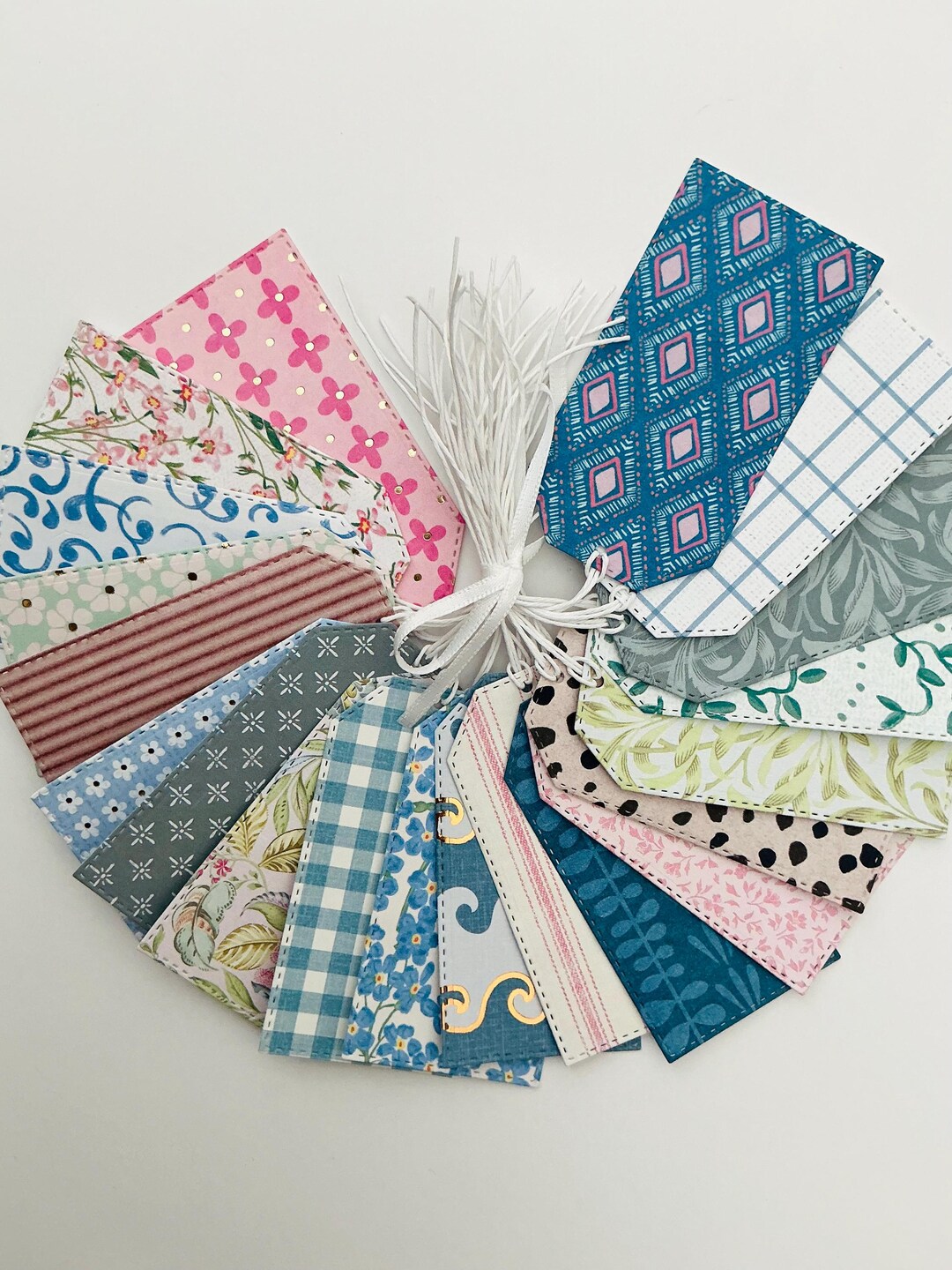 20 Handmade All Occasion Gift Tags Set of 20 All Different Fun Patterns ...