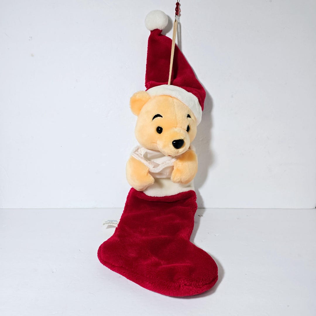 Winnie the Pooh Christmas Stocking 27 Plush Soft Stuffed Animal - Etsy