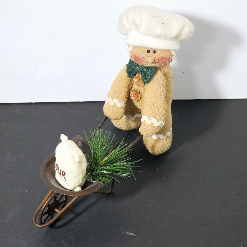 Christmas Decor Stuffed Gingerbread Baker With Pully - Etsy
