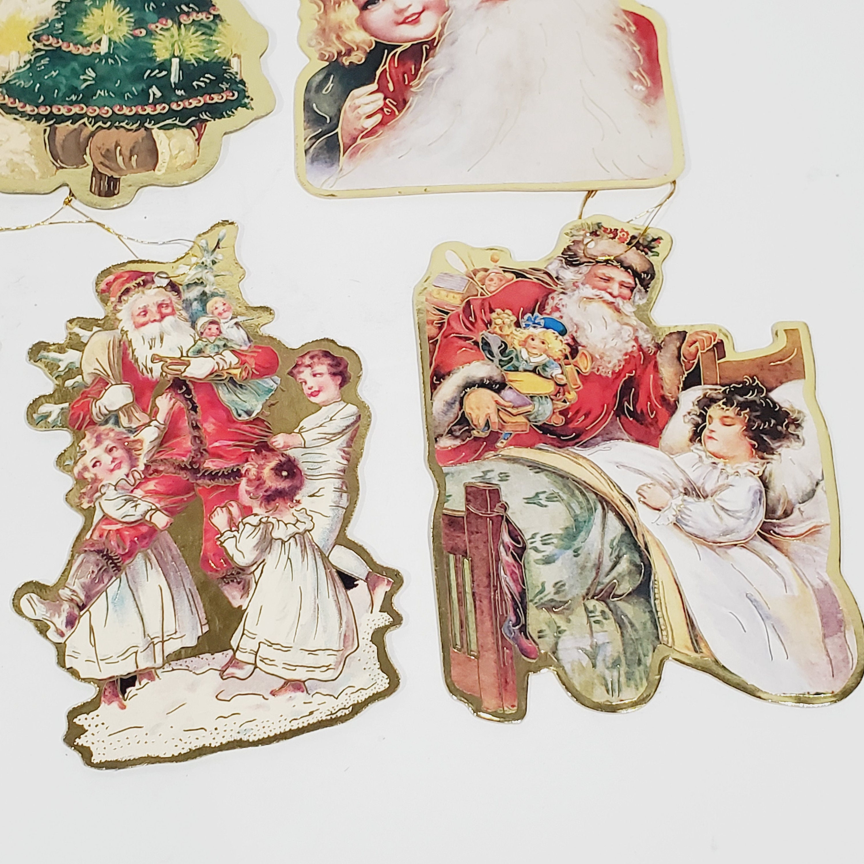 Victorian Christmas Paper Die Cuts: Holiday Decorations (3.75-1.75") - Etsy