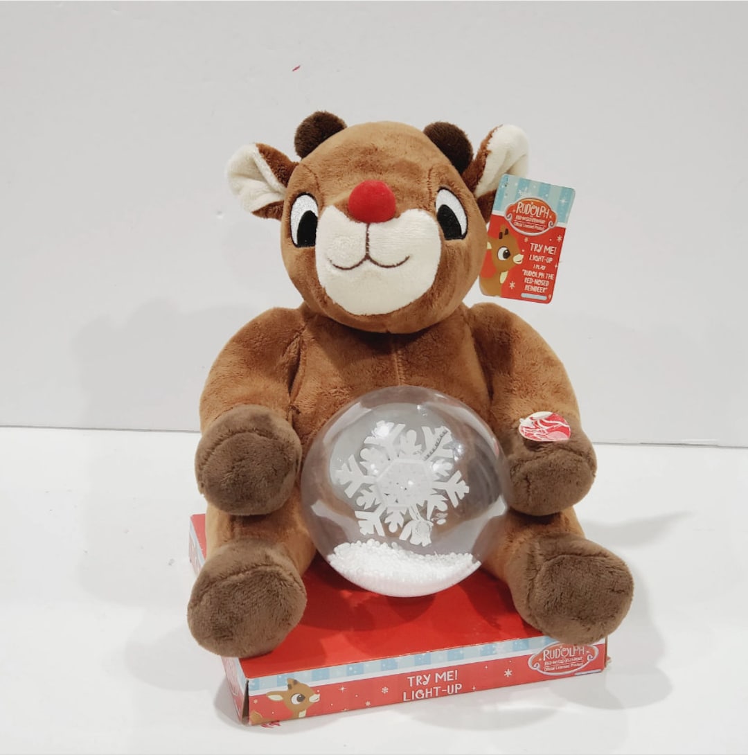 Rudolph the Red-nosed Reindeer Animated Plush Dandee Singing Light ...