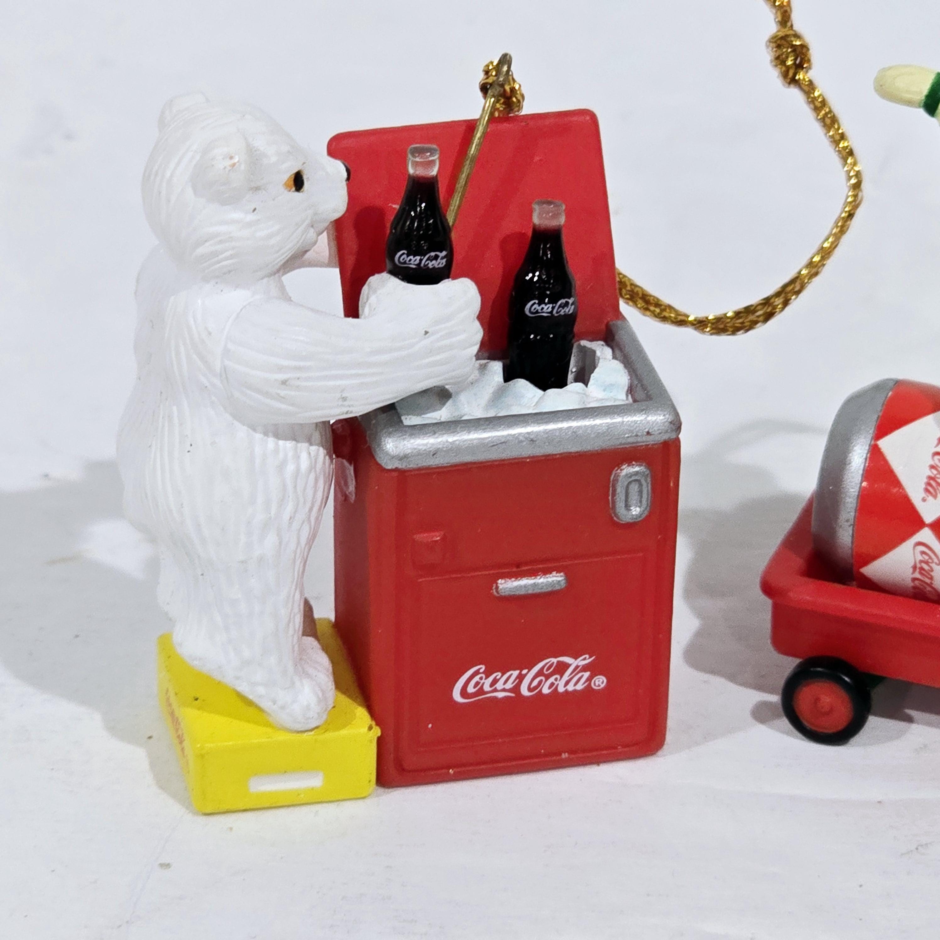 Coca-cola Trim A Tree Collection Coke Christmas Ornaments 2000 Set of 4 ...