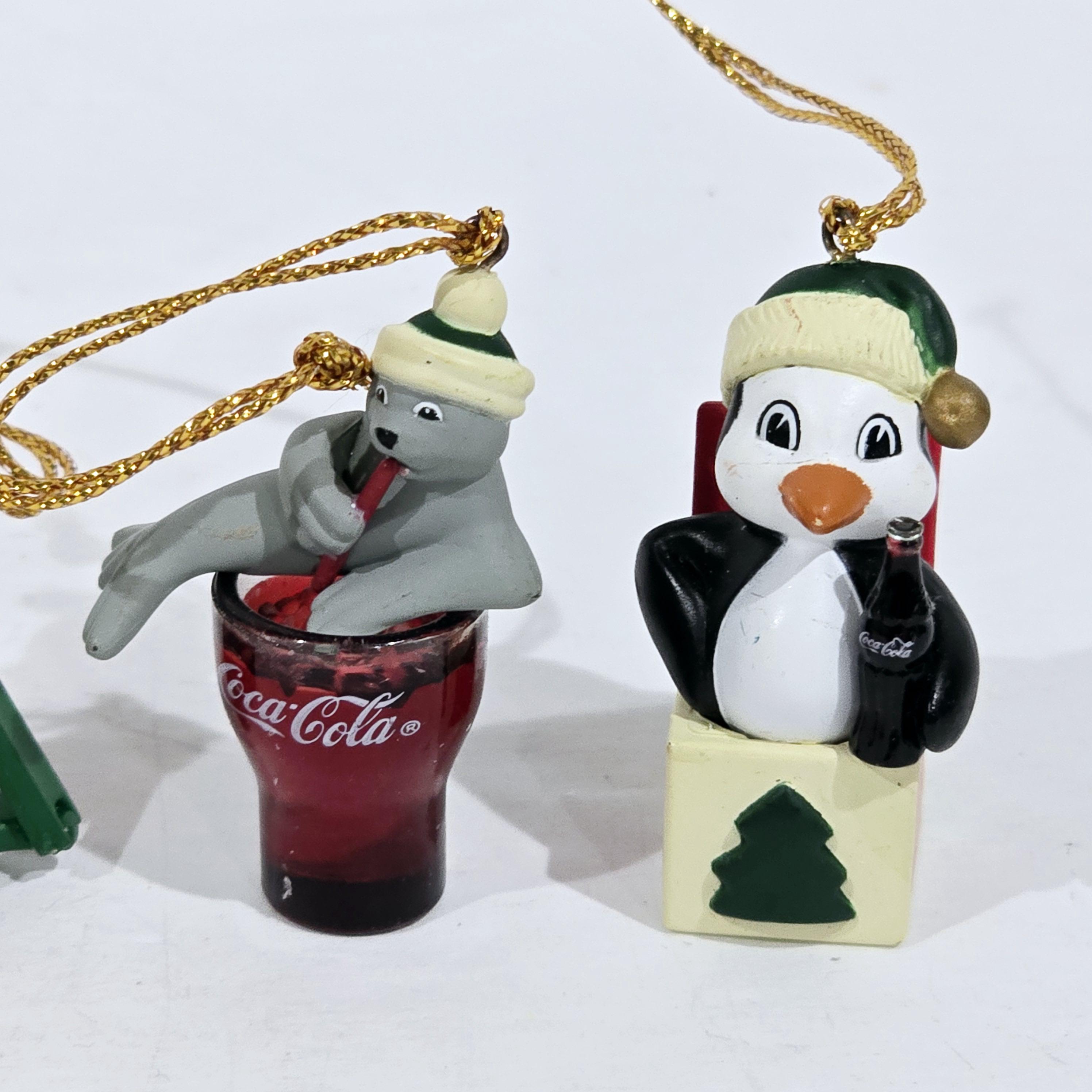Coca-cola Trim A Tree Collection Coke Christmas Ornaments 2000 Set of 4 ...