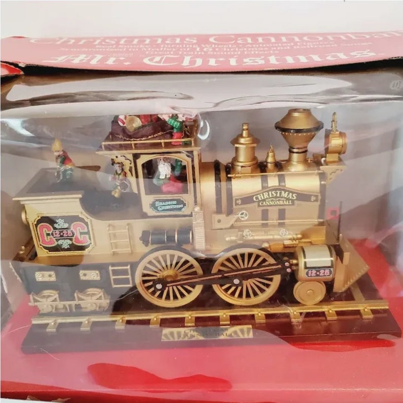 Vintage Mr. Christmas Cannonball Train: Animated Musical Railroad - Etsy